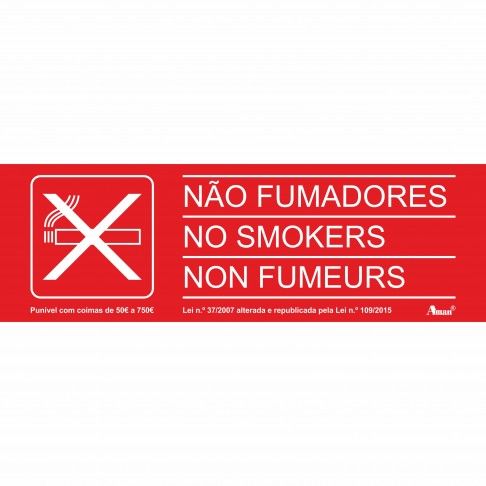 Sinalética Autocolante "Proibido Fumar" | MaxMat
