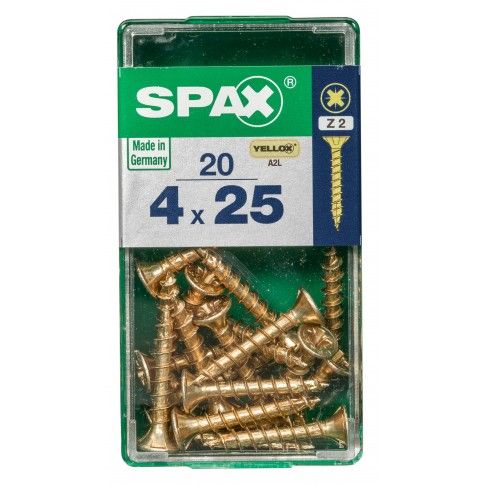 SPAX CP YELLOX 4x25mm S - 20009917 | MaxMat