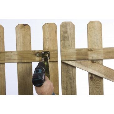 Fecho Cancela com 2 Sup. Preto 190mm | MaxMat