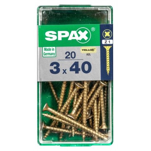 SPAX CP YELLOX 3x40mm S - 20009913 | MaxMat