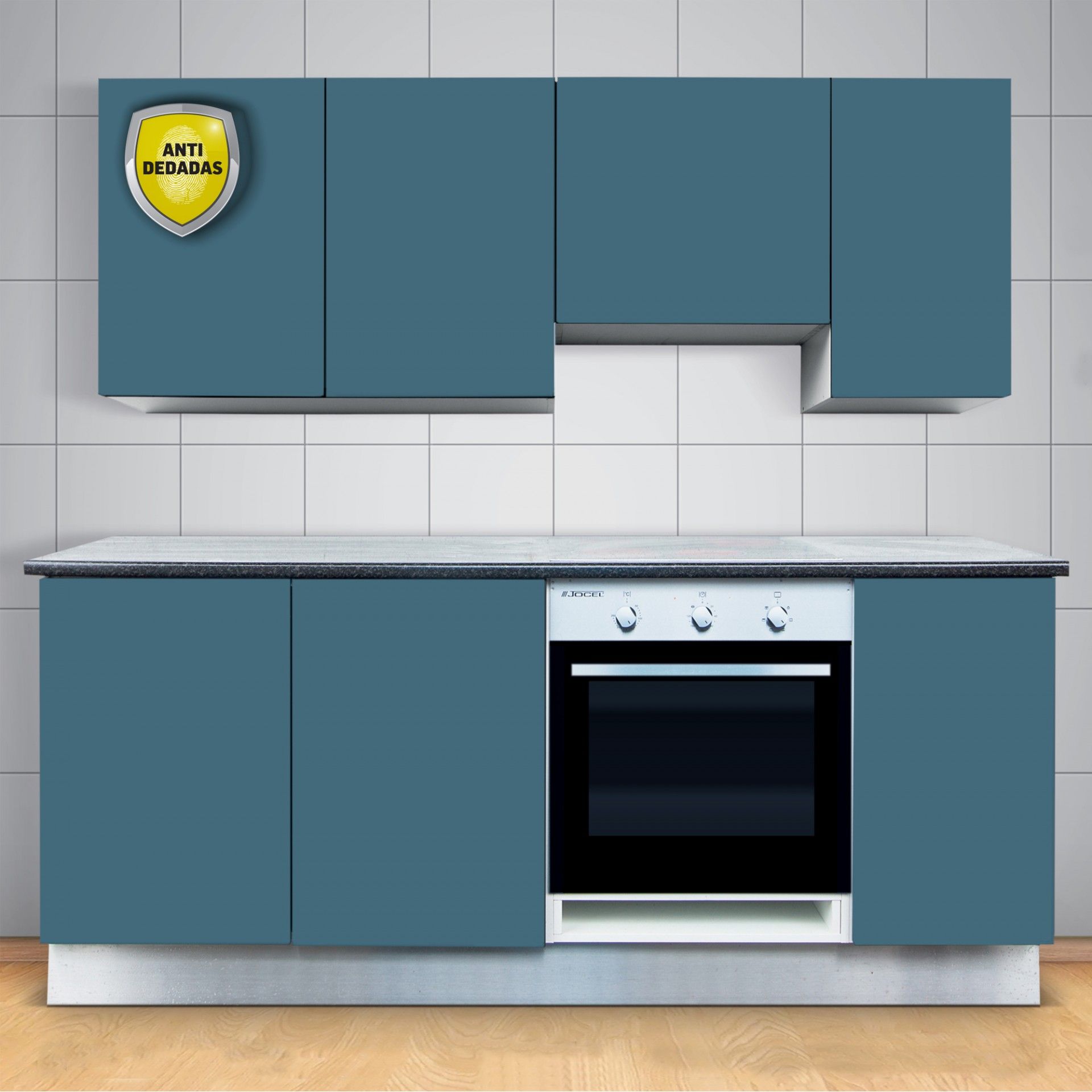 Cozinha Termolaminada Azul Petróleo 2 metros - 20017588 | MaxMat